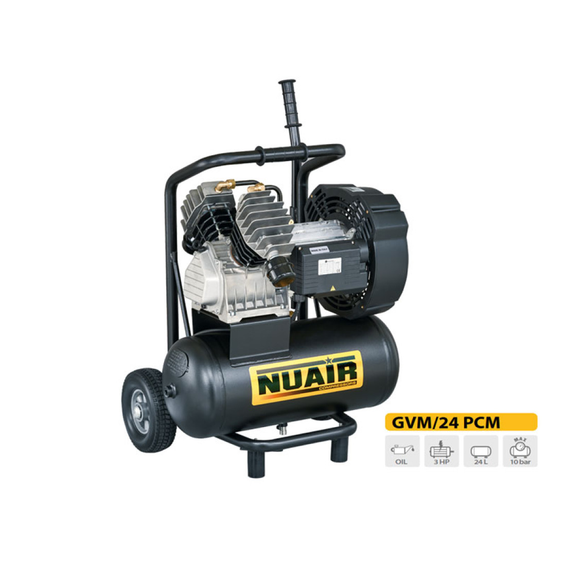 Compresor Aer Profesional 24L 2.2Kw 10Bar Nuair - Abacomp.ro